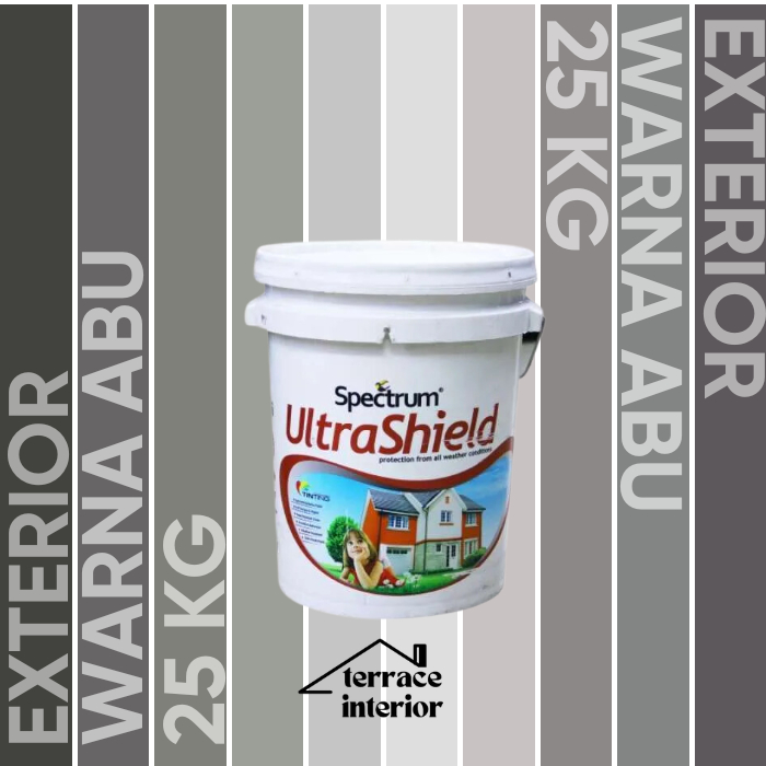 Jual Cat Tembok Spectrum Ultrashield Warna Abu 25 Kg | Shopee Indonesia
