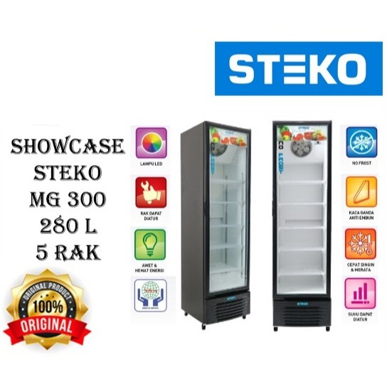 Jual Showcase STEKO MG 300 (280 Liter) No Frost - KHUSUS CIKARANG, BEKASI DAN SEKITARNYA ...