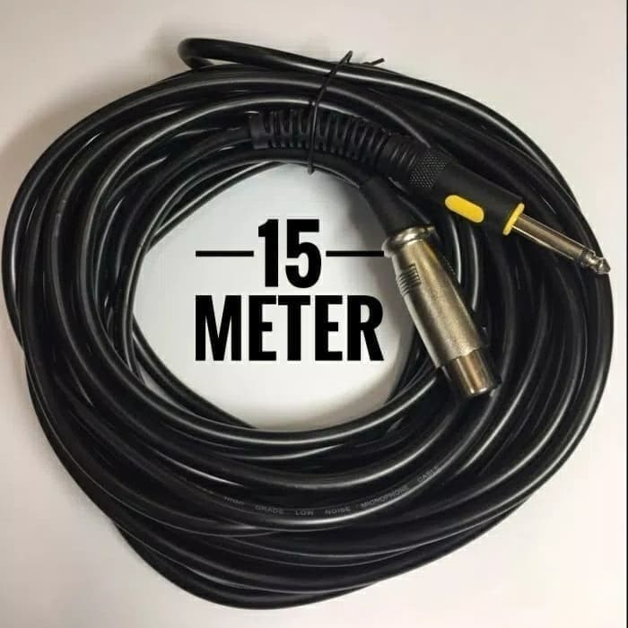 Jual Kabel Mic Mik Mikrofon Microphone Panjang 15 Meter La Bass/Oktav ...