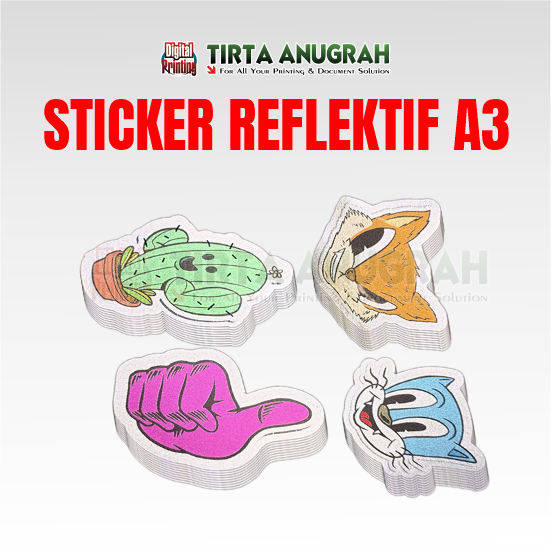 Jual STICKER REFLEKTIF A2 - A3 / STICKER REFLEKTIF CUTTING / CUSTOM ...
