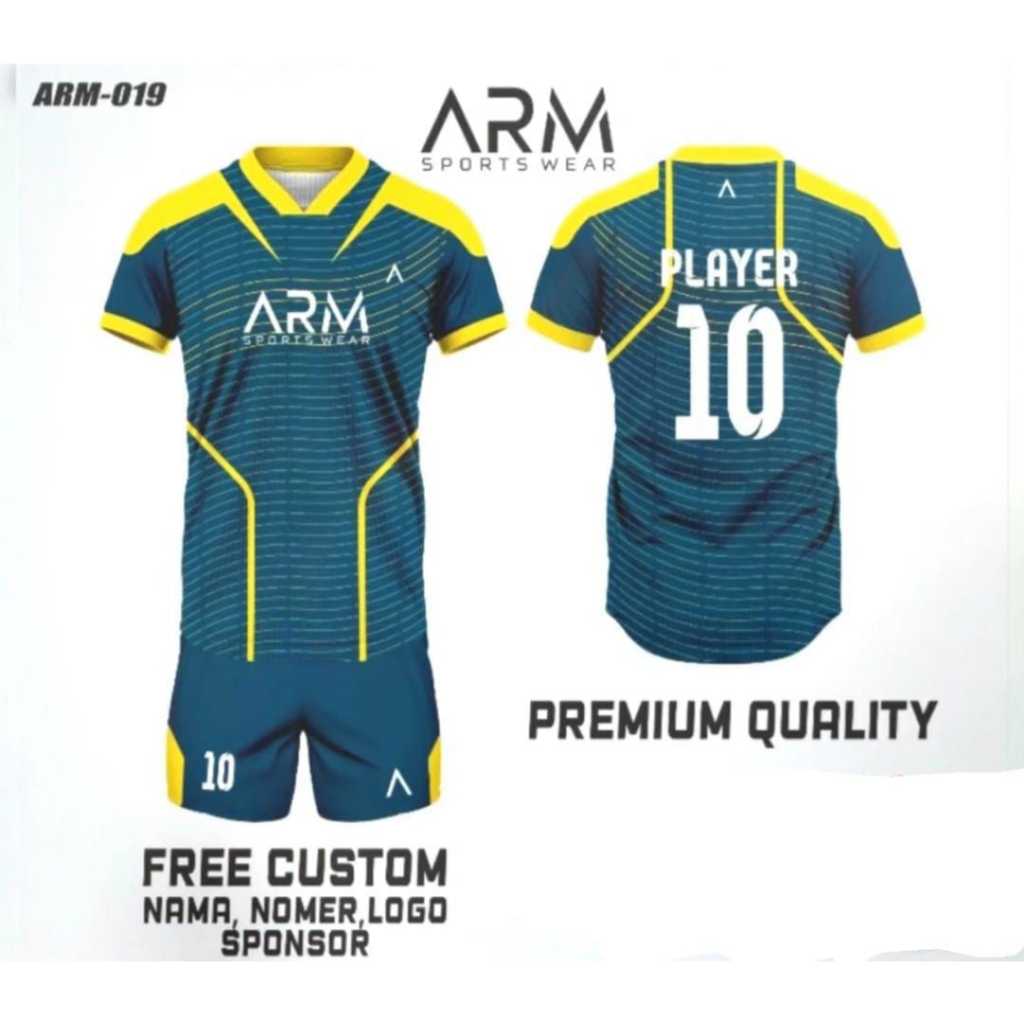 Jual jersey futsal free custom nama, logo, sponsor dan nomor punggung ...