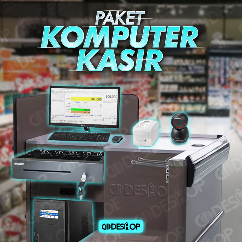 Jual Paket Kasir Siap Pakai Komputer Scanner Printer Cash Drawer Program Toko | Shopee Indonesia