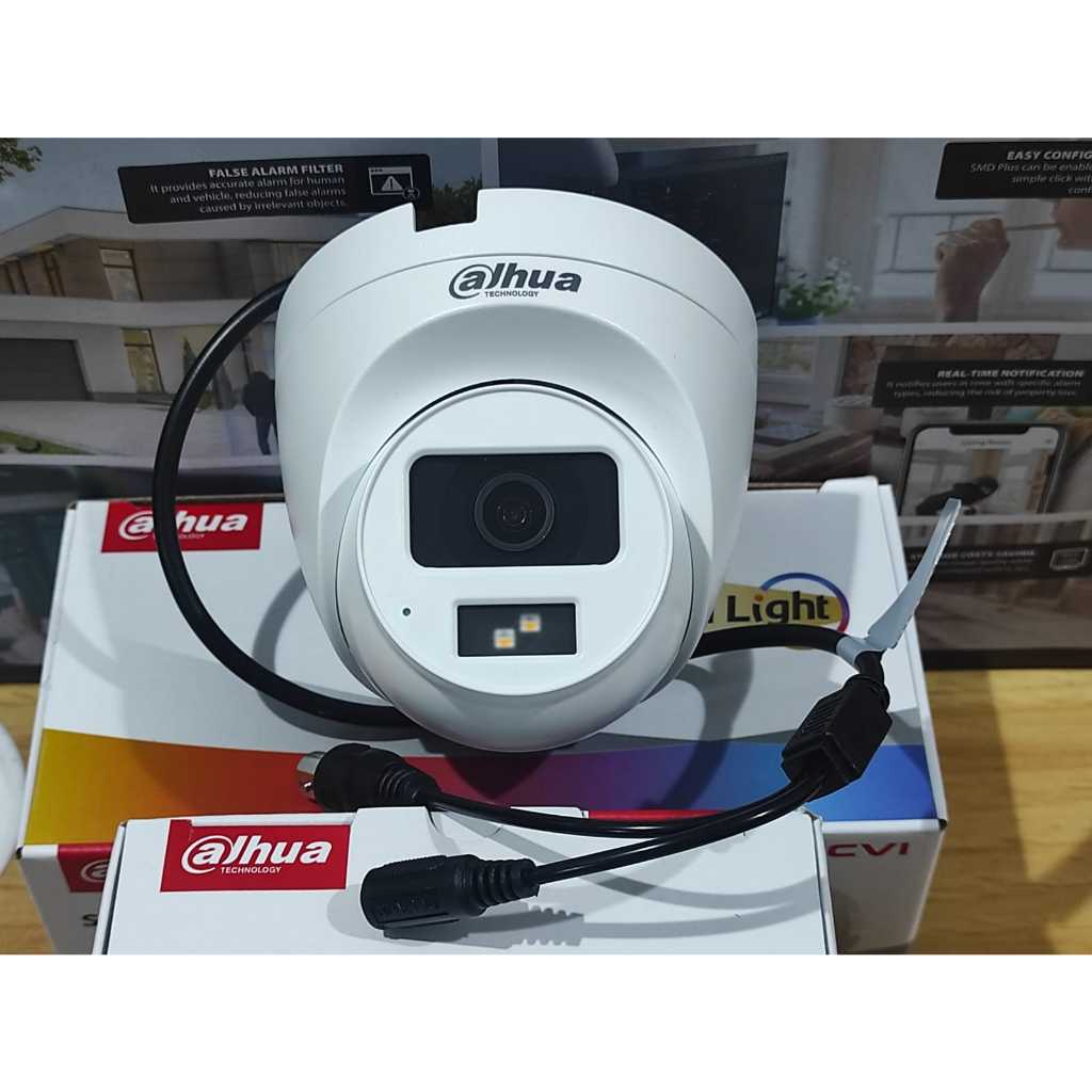 Jual Kamera Indoor Dahua Colorvu AUDIO 2MP HDW1240CLQP-IL-A CAMERA CCTV Indoor 2MP Smart Dual ...