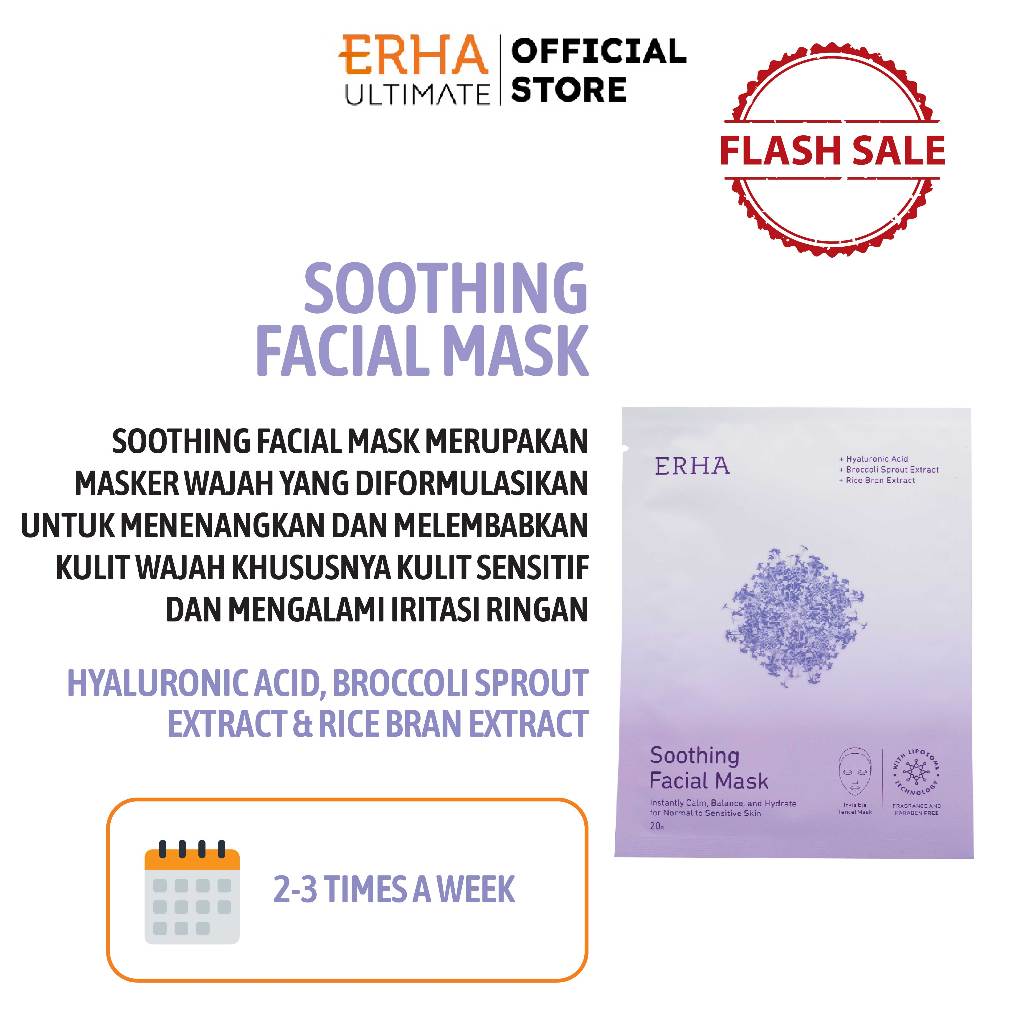 Jual ERHA Soothing Facial Mask 1pc | Shopee Indonesia