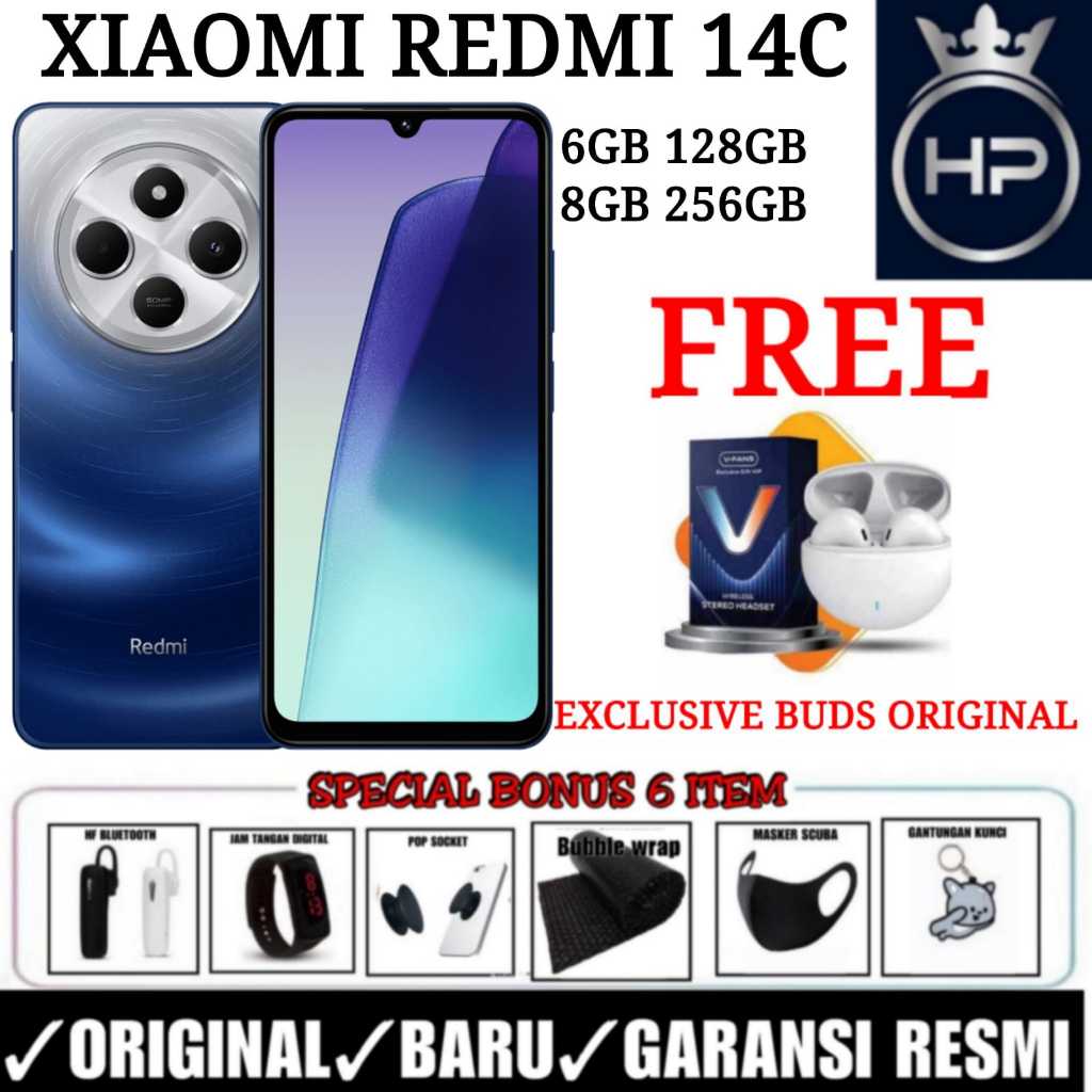 Jual XIAOMI REDMI 14C 6/128 & 8/256 GARANSI RESMI | Shopee Indonesia
