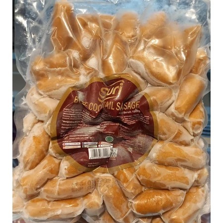 Jual SOSIS SURI SAUSAGE BEEF COCKTAIL 1 KG | Shopee Indonesia
