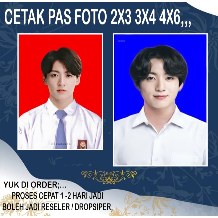 Jual CETAK PAS FOTO 2x3,3x4,4x6 / POLAROID, PROSES CEPAT | Shopee Indonesia