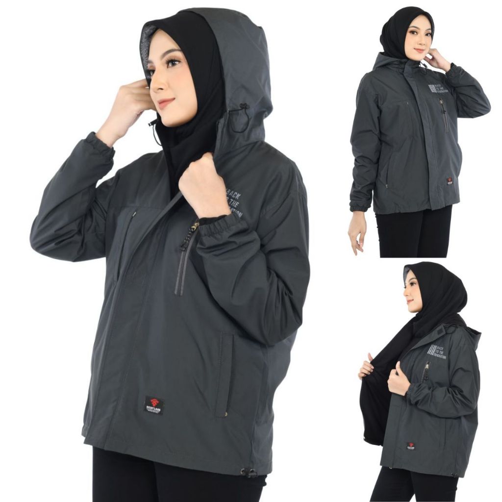 Jual Jaket Parasut Wanita Waterproof M L XL XXL Jaket Gunung / Wanita ...