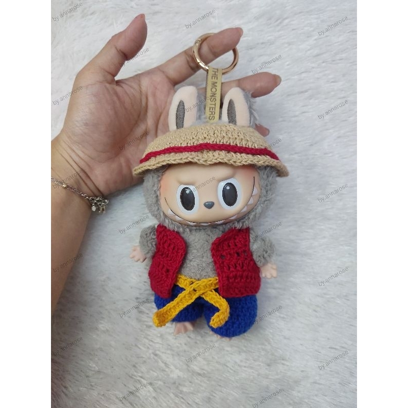 Jual baju labubu macaron set luffy || labubu luffy one piece || labubu ...