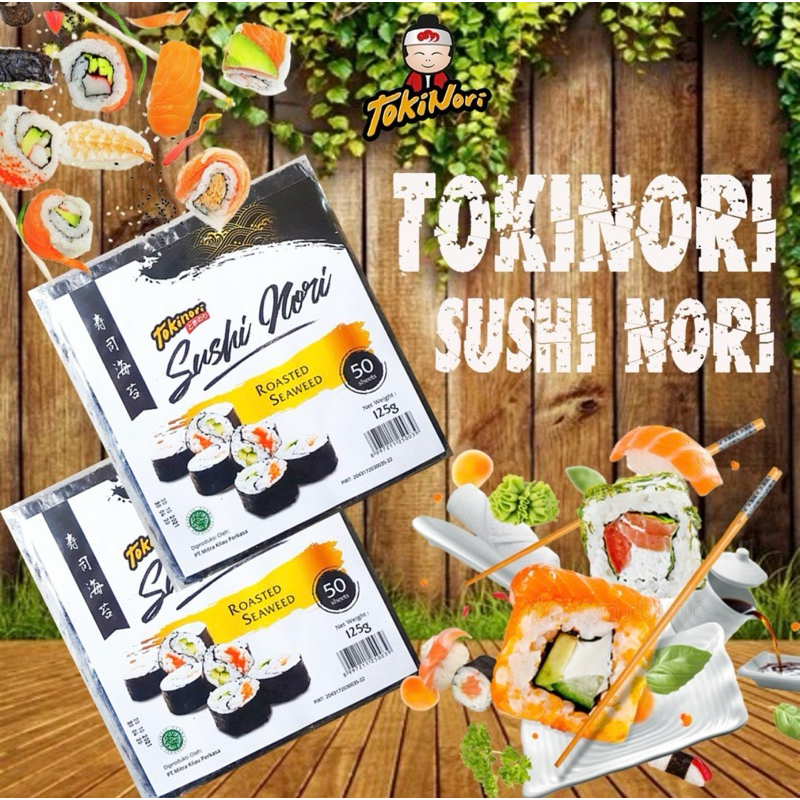Jual Tokinori Sushi Nori isi 50 lembar | Seaweed | Rumput Laut | Shopee ...