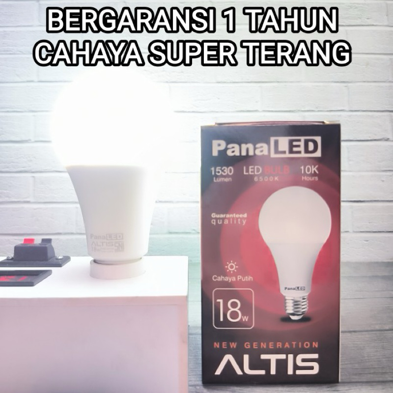Jual PANALED ALTIS LAMPU LED BULB 18W 18 WATT PUTIH SNI BERGARANSI 1 TAHUN | Shopee Indonesia
