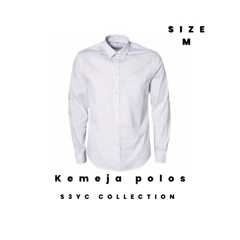 Jual KEMEJA HEM PUTIH POLOS KEMEJA KERJA KANTOR | Shopee Indonesia