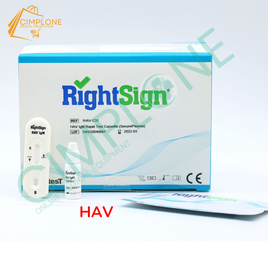 Jual HAV Tes Device 20't/Right Sign Rapid Tes HAV | Shopee Indonesia