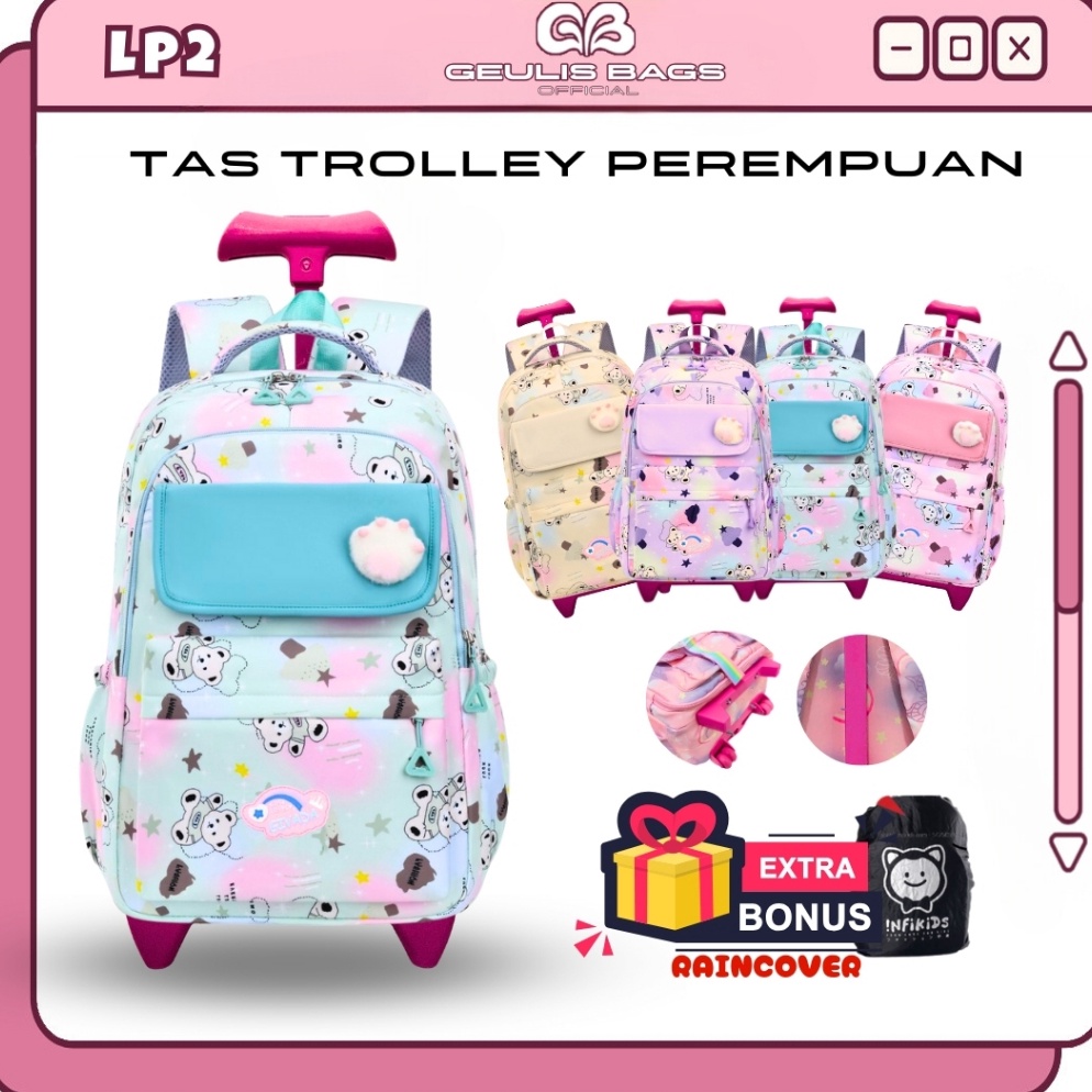 Jual Jangan Ketinggalan order GEULIS BAGS Tas Ransel Troli Dorong ...