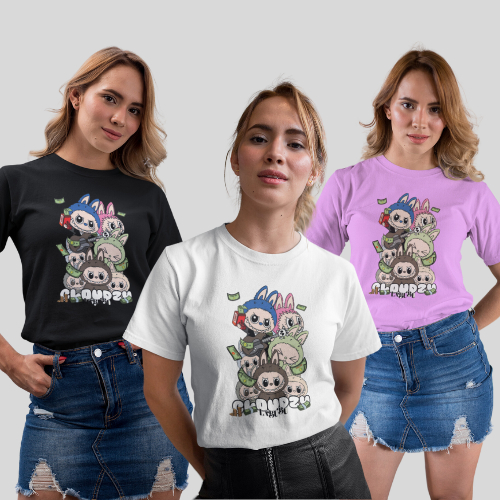 Jual Kaos Labubu Cloudzy Baju Wanita Kekinian | Shopee Indonesia