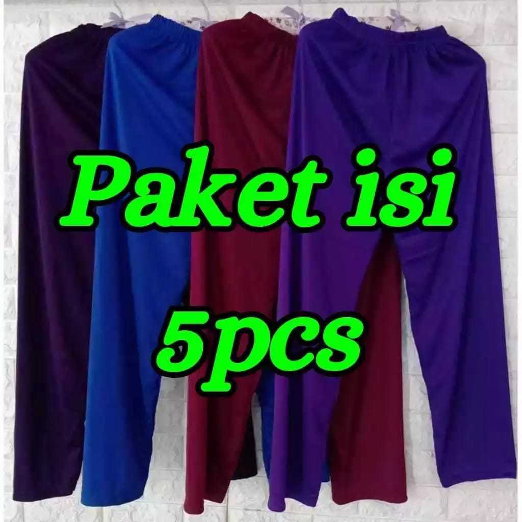Jual PROMO ISI 5 PCS CELAMIS POLOS LOS PANJANG JUMBO SUPER MURAH ...