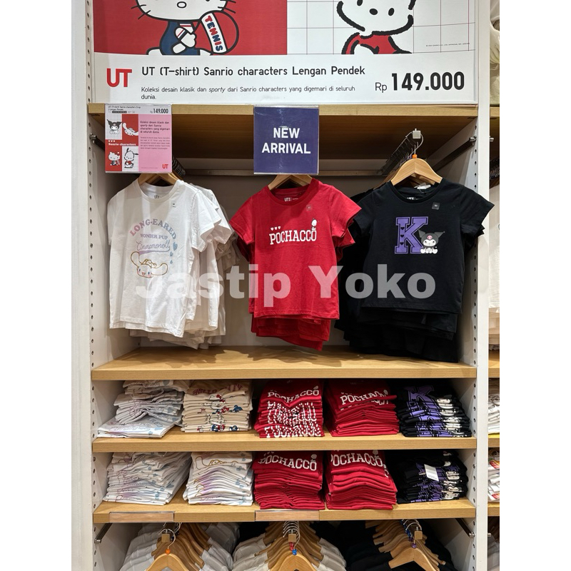 Jual GIRLS UT Crop Sanrio Characters UNIQLO | Shopee Indonesia