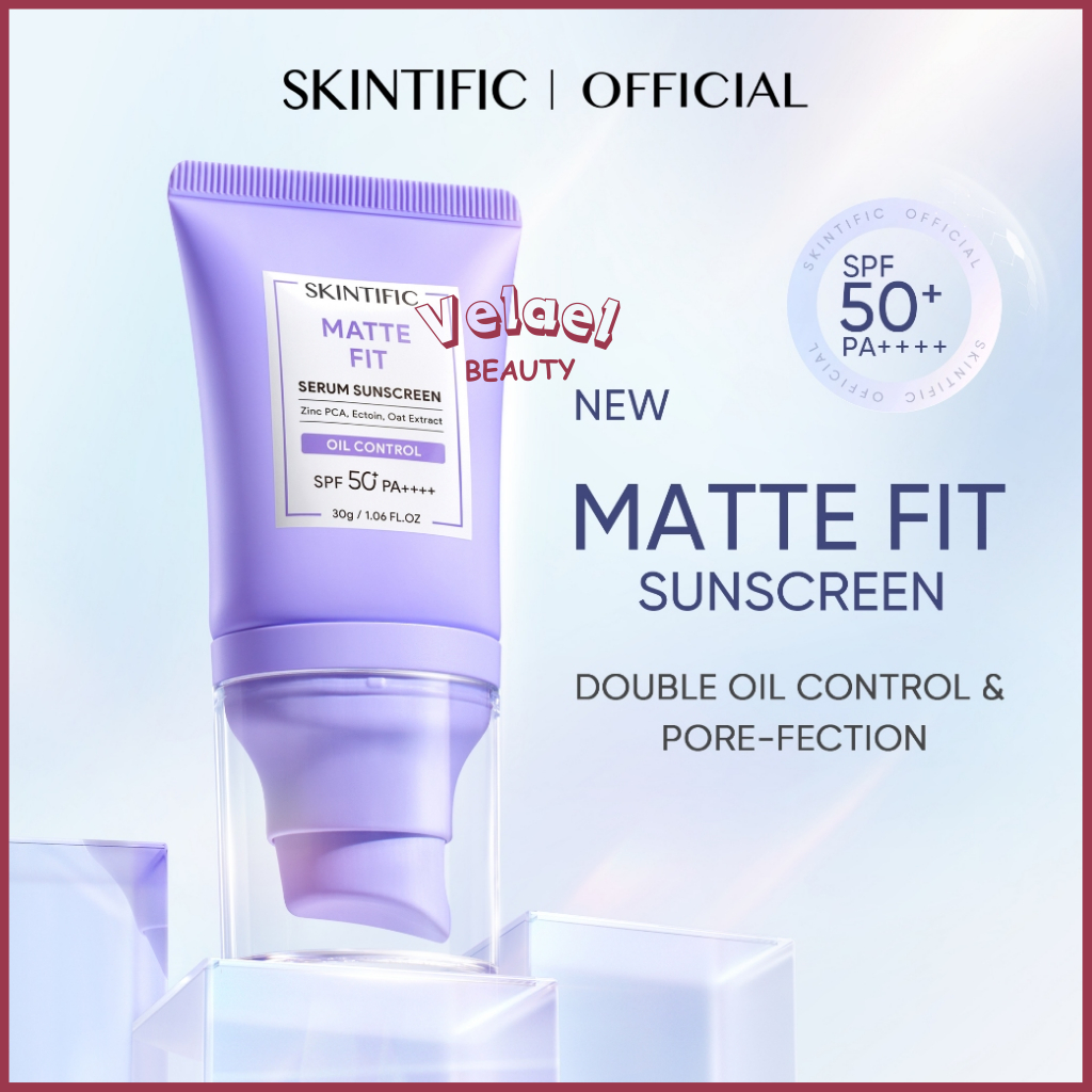 Jual SKINTIFIC - Matte Fit Serum Sunscreen 50g SPF50+ PA++++ | Skin ...