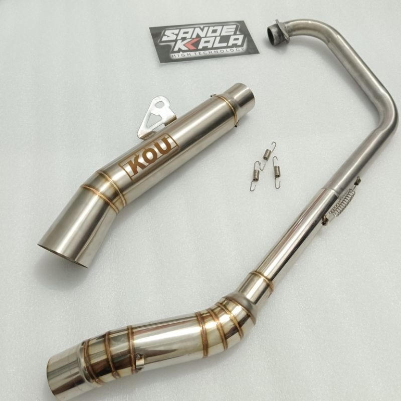 Jual 1 set Super open Kou Mahachai open Spec pipe 51mm for Tmx 125 155 ...