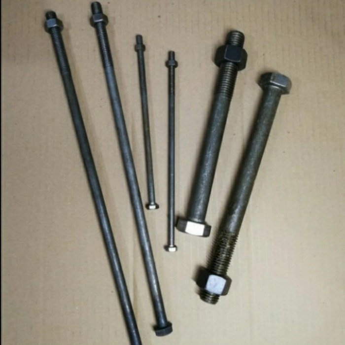 Jual BAUT BALOK PANJANG KUNCI 19 PANJANG 15CM 20CM 25CM 30CM LONG BOLT ...