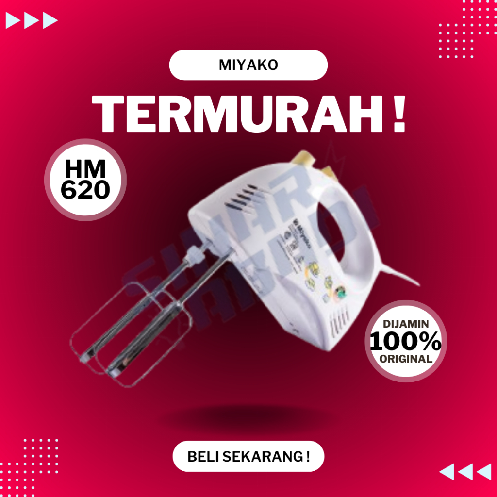 Jual Miyako Hand Mixer HM-620 (Tanpa Bowl / Mangkok) | Shopee Indonesia