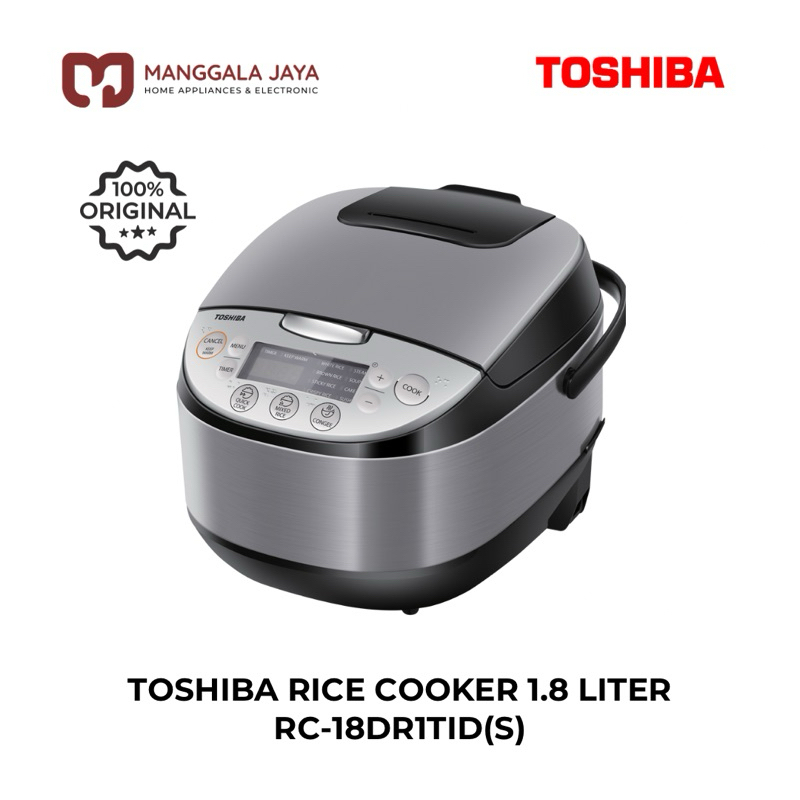 Jual Toshiba Digital Rice Cooker 1.8 Liter RC-18DR1TID(S) | Shopee ...