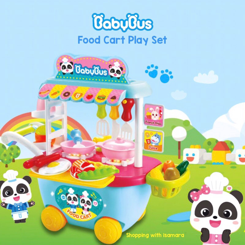 Jual Babybus Food Cart Play Set / Mainan Toko Makanan | Shopee Indonesia