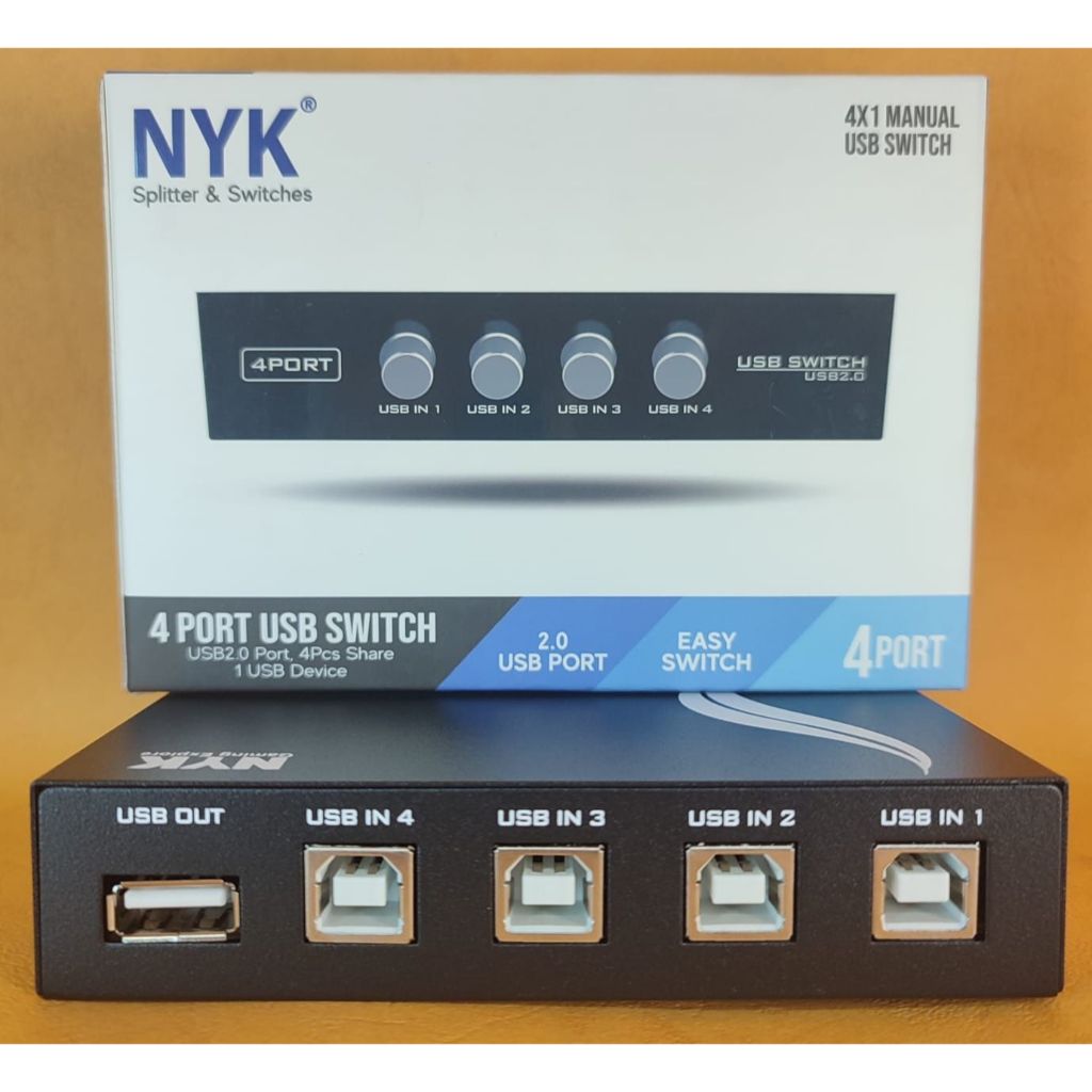 Jual USB 2.0 Printer NYK 4 Port USB Switch | Shopee Indonesia