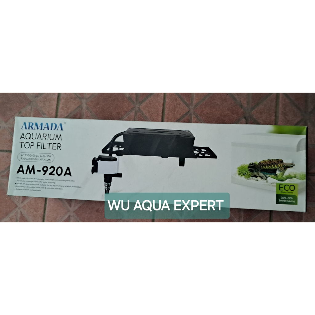 Jual Filter Aquarium Armada AM-920A Armada Top Filter Aquarium AC 220 ...