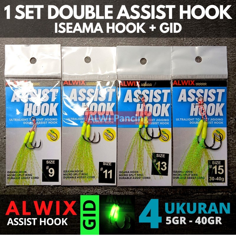 Jual ALWIX 1 SET Double Assist Hook GID Kail Iseama Metal Jig 5gr 7gr 10gr 15gr 20gr 40gr ...