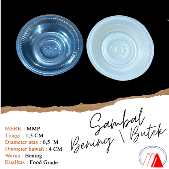 Jual [100 PCS] mika tray sambal saos / tempat sambal / tempat saos ...