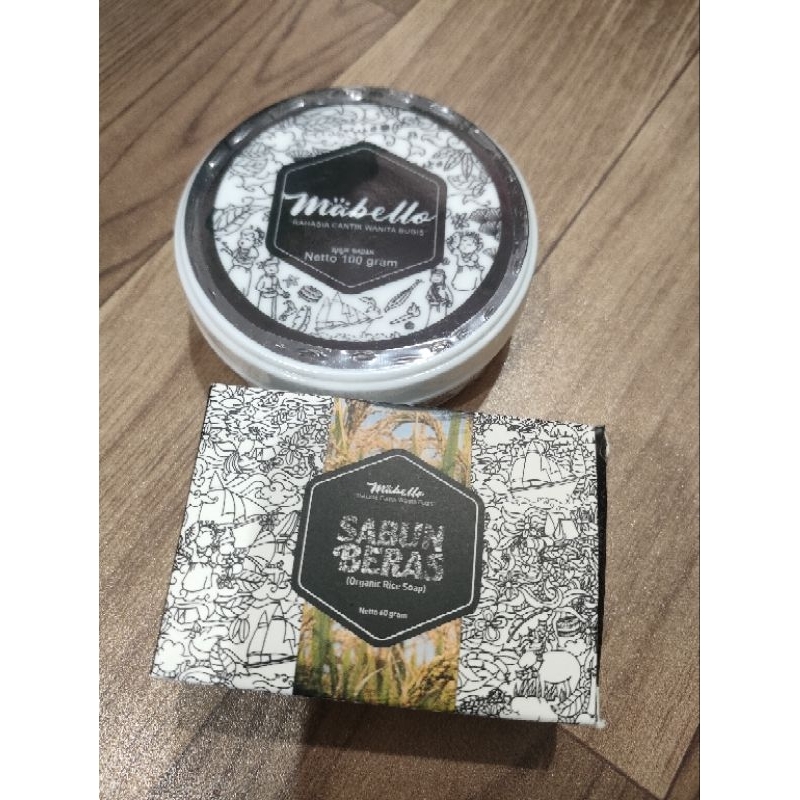 Jual Paket Lulur 100 gram Bedda lotong Mabello + Sabun Beras Mabello60 ...