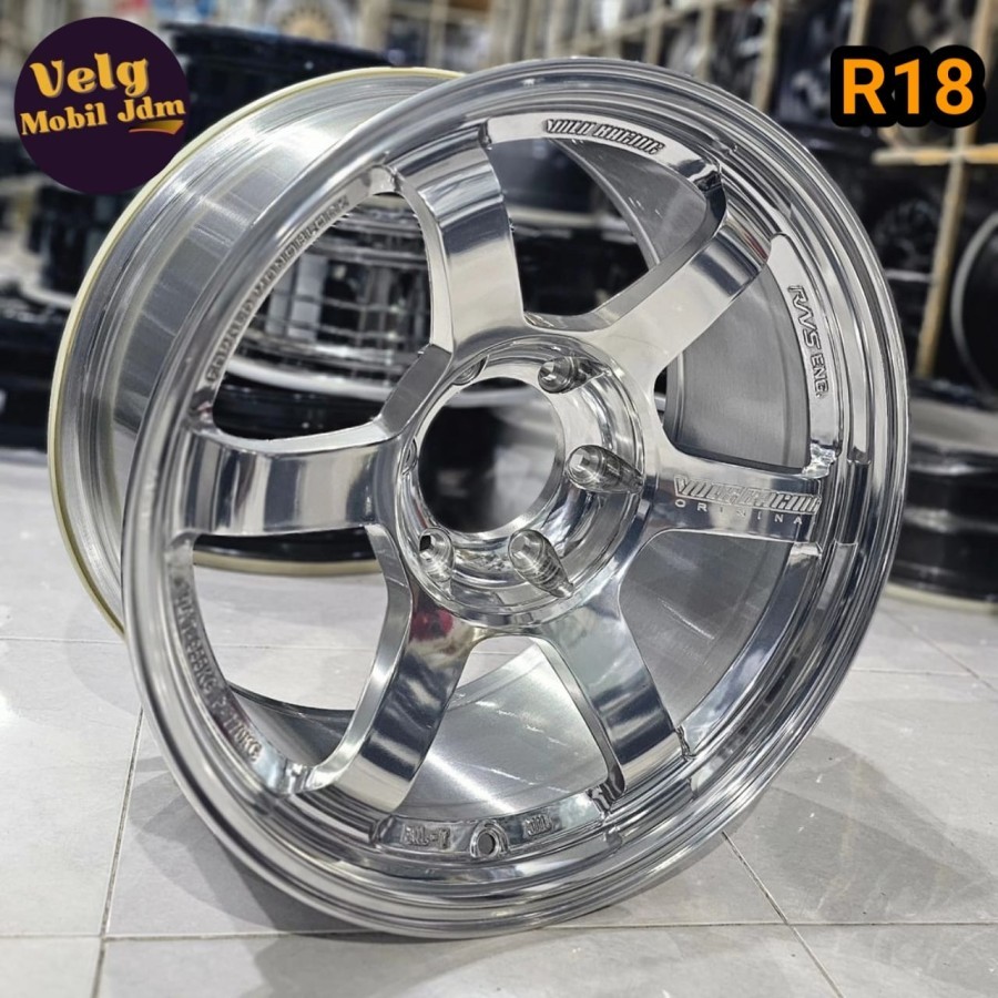 Jual velg mobil r18 TE37 FLOW FORMING velg ring 18 Fortuner Pajero Hilux | Shopee Indonesia