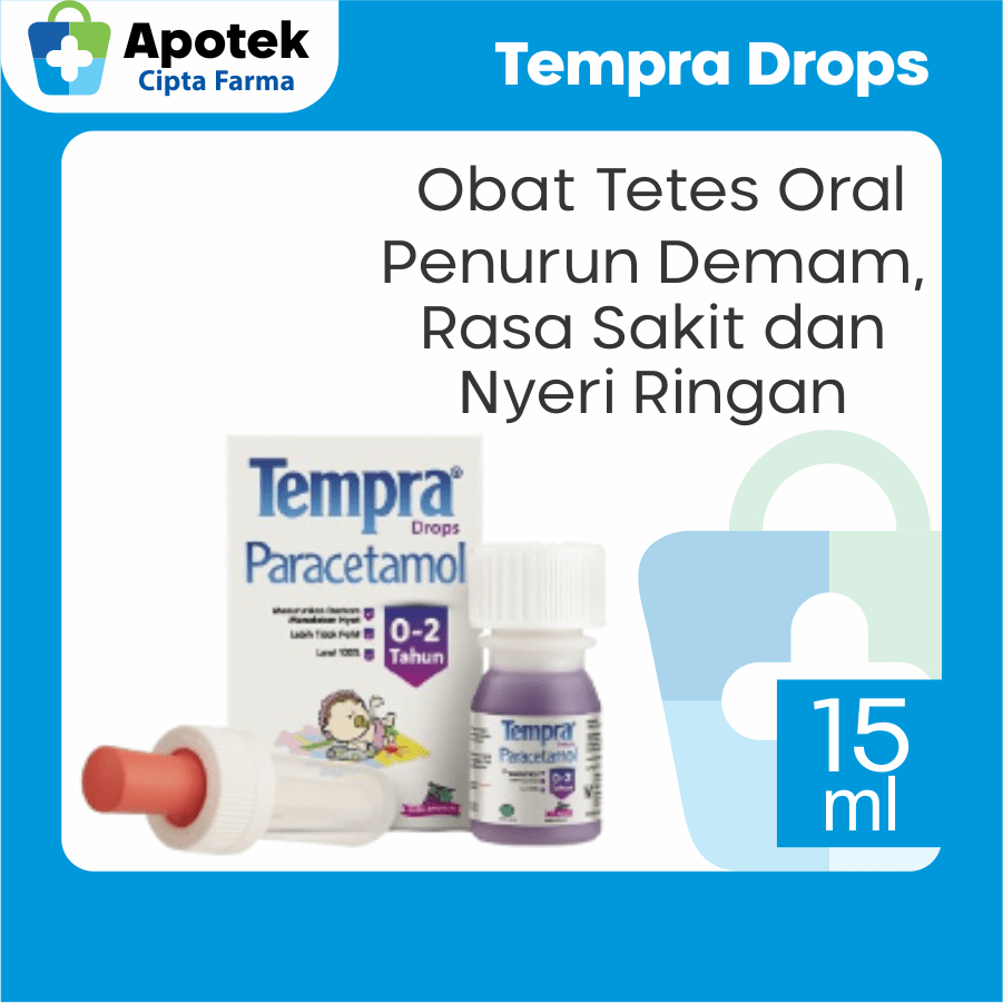 Jual Tempra Drops Bayi 0-2 Tahun Parasetamol Paracetamol Drops Bayi ...