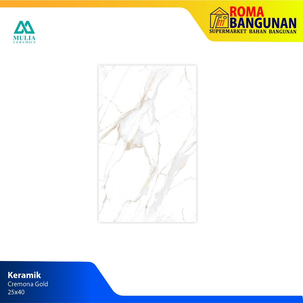Jual Mulia Keramik Dinding / Keramik Dinding Kamar Mandi Cremona Gold 25X40 | Shopee Indonesia
