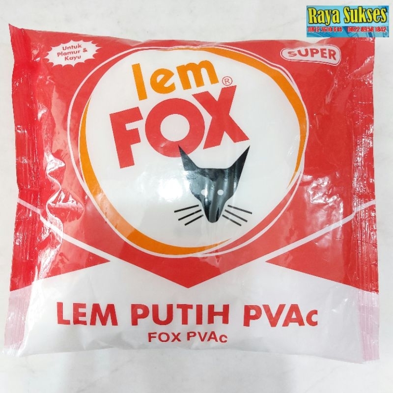Jual Lem Fox Putih PVAc 700g/Lem Putih PVAc Untuk Kayu & Dempul | Shopee Indonesia