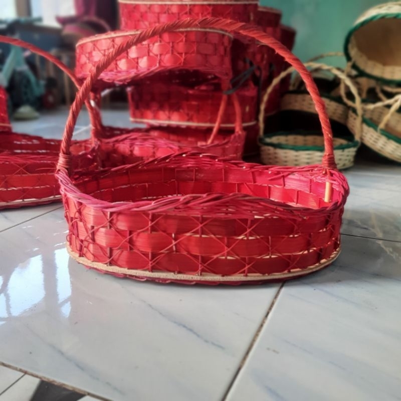 Jual keranjang rotan kranjang buah parcel murah minimal pembelian 10 ...