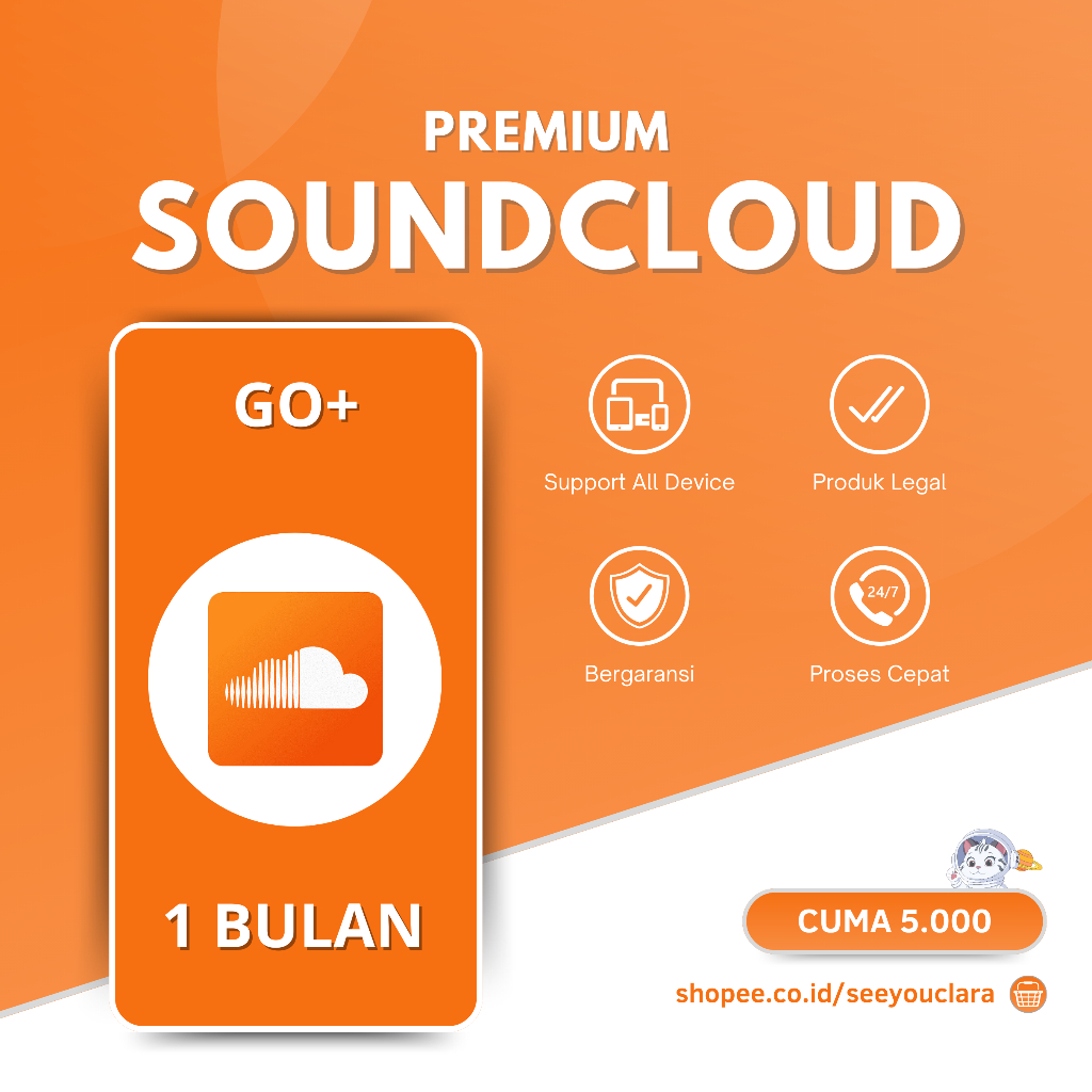 Jual SOUNDCLOUD GO+ PREMIUM | Shopee Indonesia