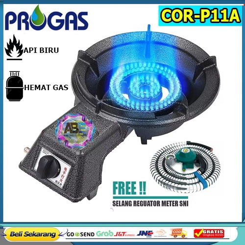 Jual KOMPOR COR GAS KOMERSIAL PROGAS MODEL P 11A API SERIBU PAKET ...
