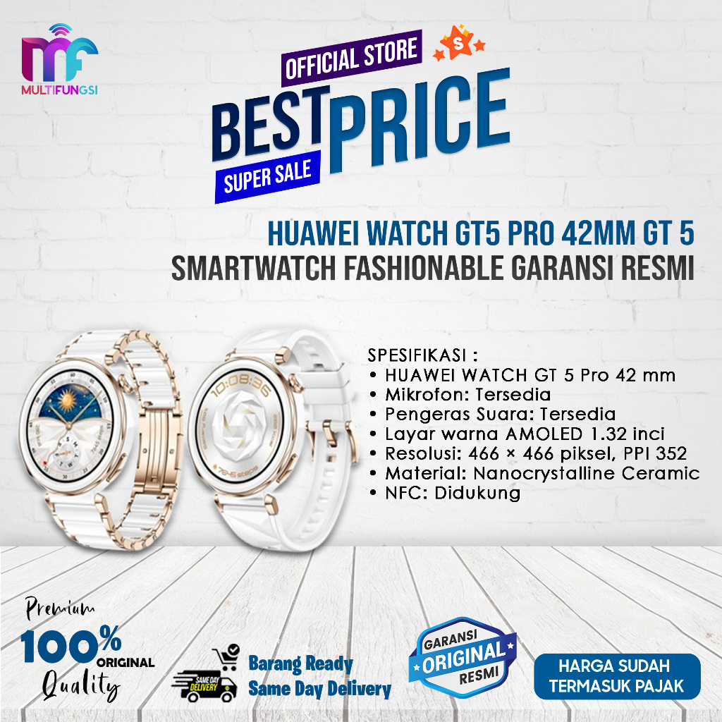 Jual Huawei Watch GT5 Pro 42mm GT 5 Smartwatch Fashionable Garansi ...