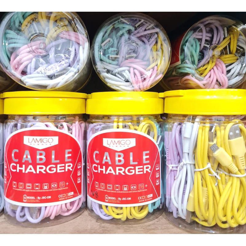 Jual Kabel Data Bulat Macaron Lamigo B200 Usb Type C & Micro Pertoples ...