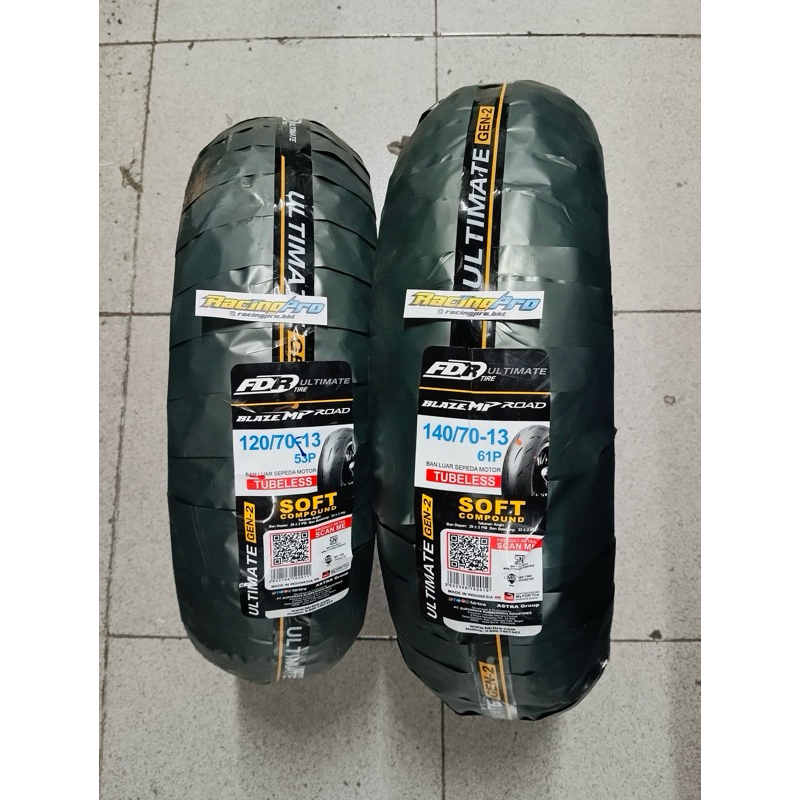 Jual FDR TL BLAZE MP ROAD Ring 13 Ban Motor Tubeless ULTIMATE TIRE ...