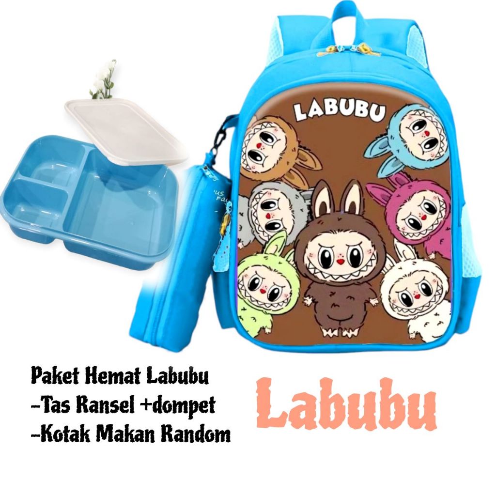 Jual Tas Ransel Anak Karakter Labubu Viral Tas Sekolah PAUD TK SD | Shopee Indonesia