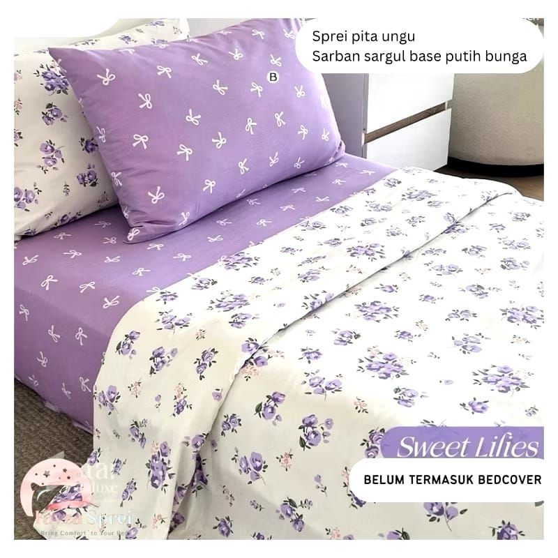 Jual Sprei Murah Free Anti Geser | Sprei katun lokal premium | Sprei ...