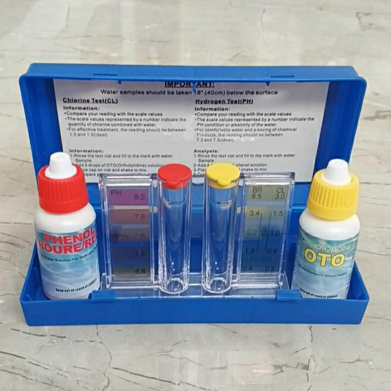 Jual Alat Uji Cepat Test Kit Klorin Cl & pH | Testkit Chlorine & pH ...