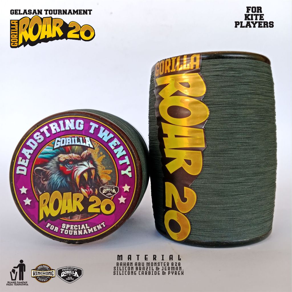 Jual GELASAN GORILLA ROAR DeadString TWENTY SIZE 018 // GELASAN MATOT ...