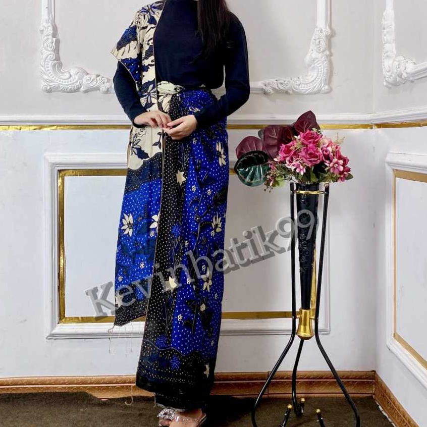 Jual KAMEN SET SELENDANG ATBM BAHAN SUTRA PARIS MOTIF BATIK BUNGA ...
