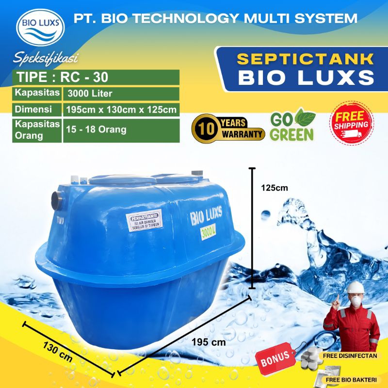 Jual Septic Tank Bio,Biotech,Bioluxs,Biofil RC 3000 liter | Shopee ...