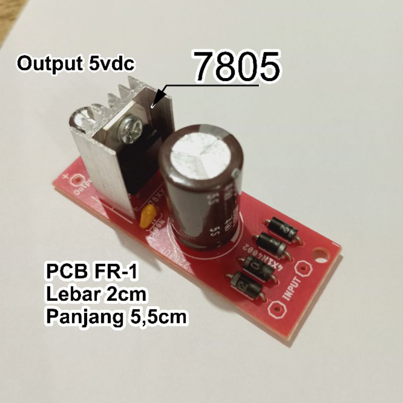 Jual NB Kit Psu 5v Power Supply Regulator 7805 1A Non CT | Shopee Indonesia