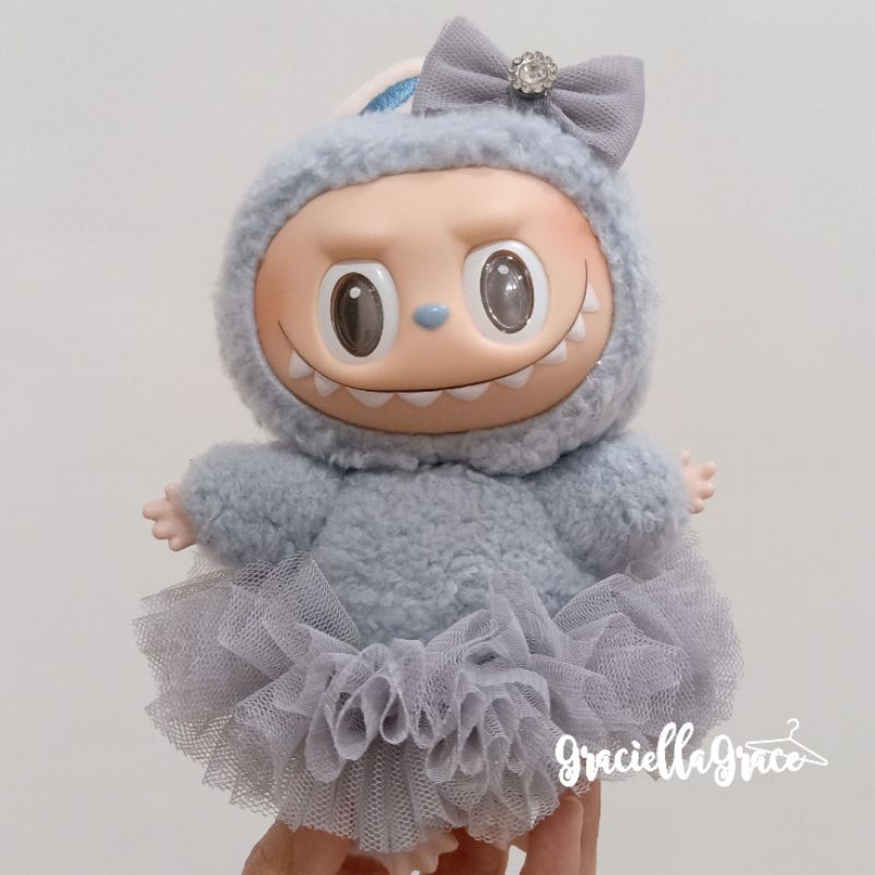 Jual PRE ORDER rok tutu pendek polos labubu bonus pita kepala (tanpa ...